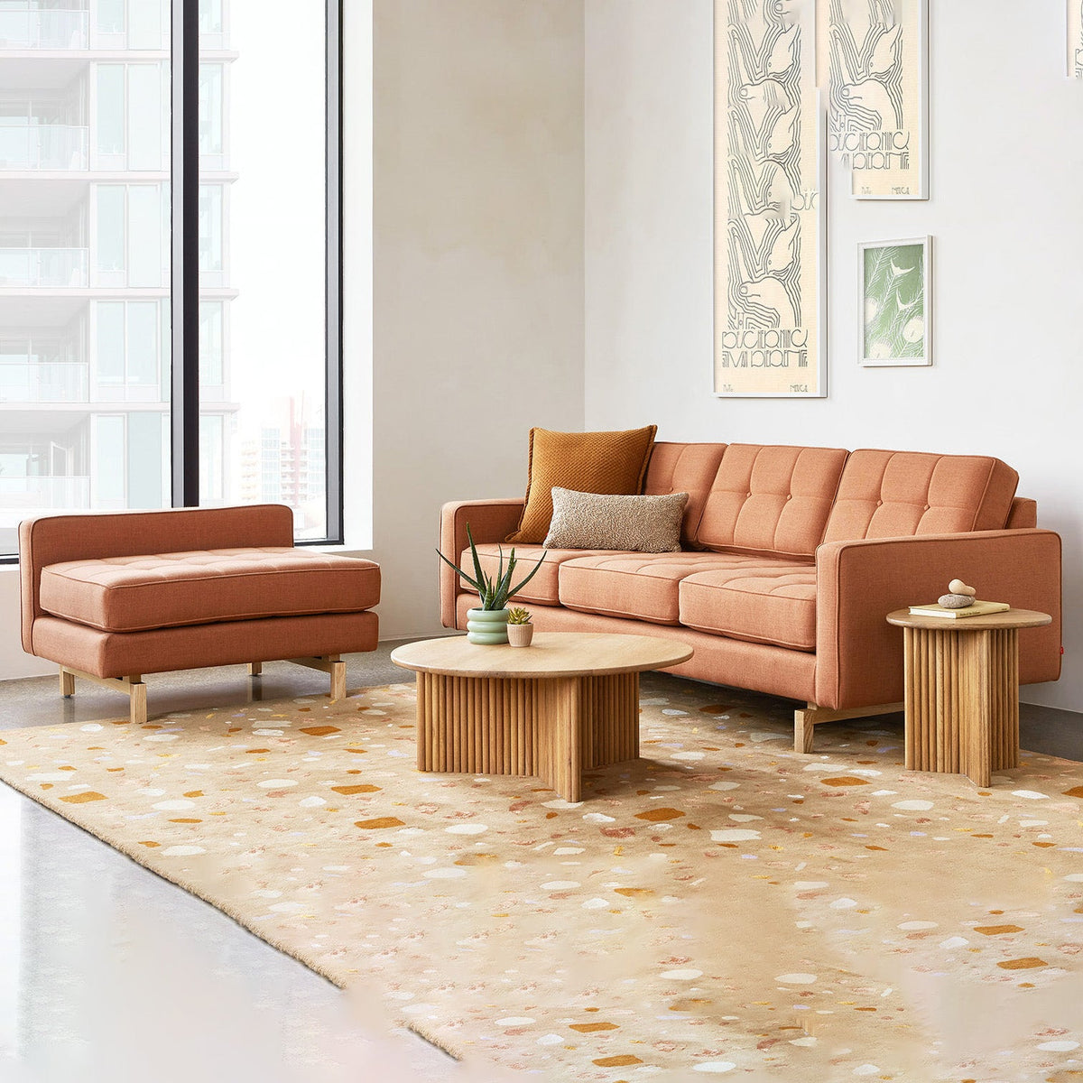 Jane 2 Loft Bi-Sectional – Reversible Modern Sofa | Sage Interiors