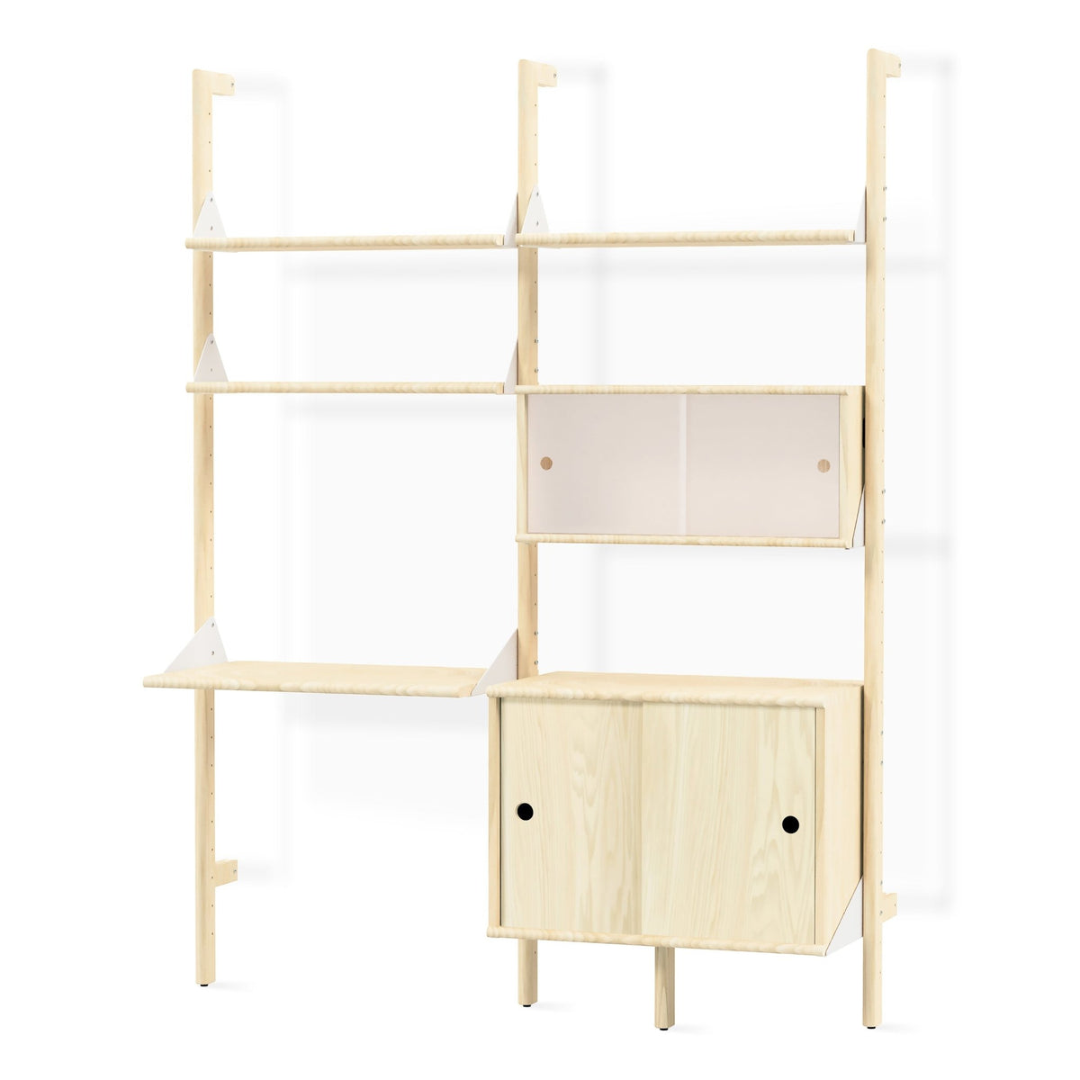 Branch-2 Multi Storage Unit with Desk Modular Workspace | Sage Interiors