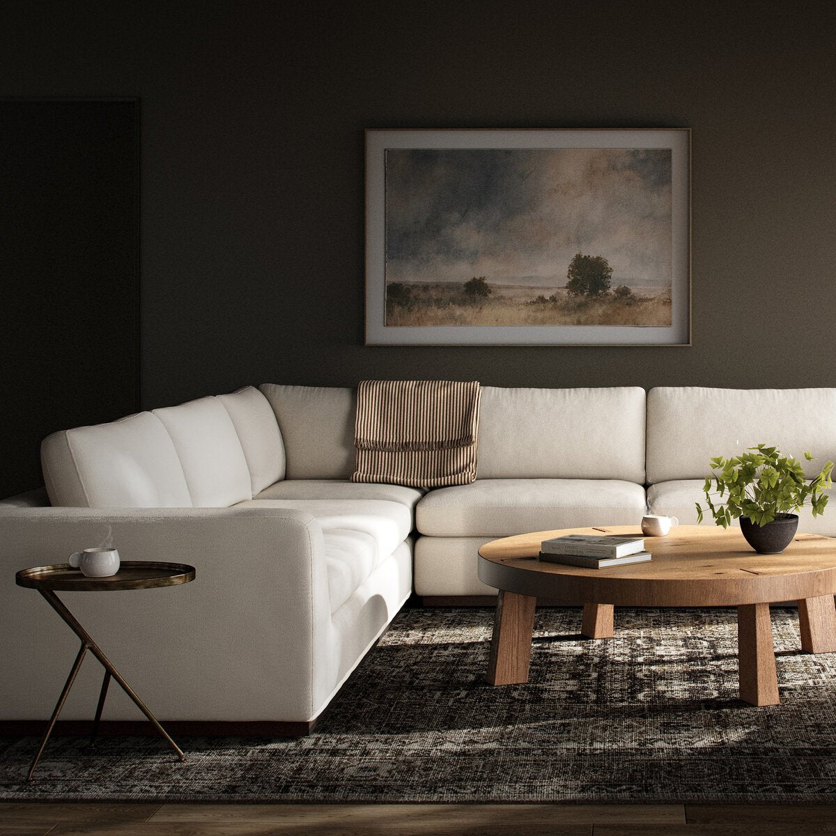 Colt 3-Piece Leather Sectional Sofa – L-Shaped Seating | Sage Interiors