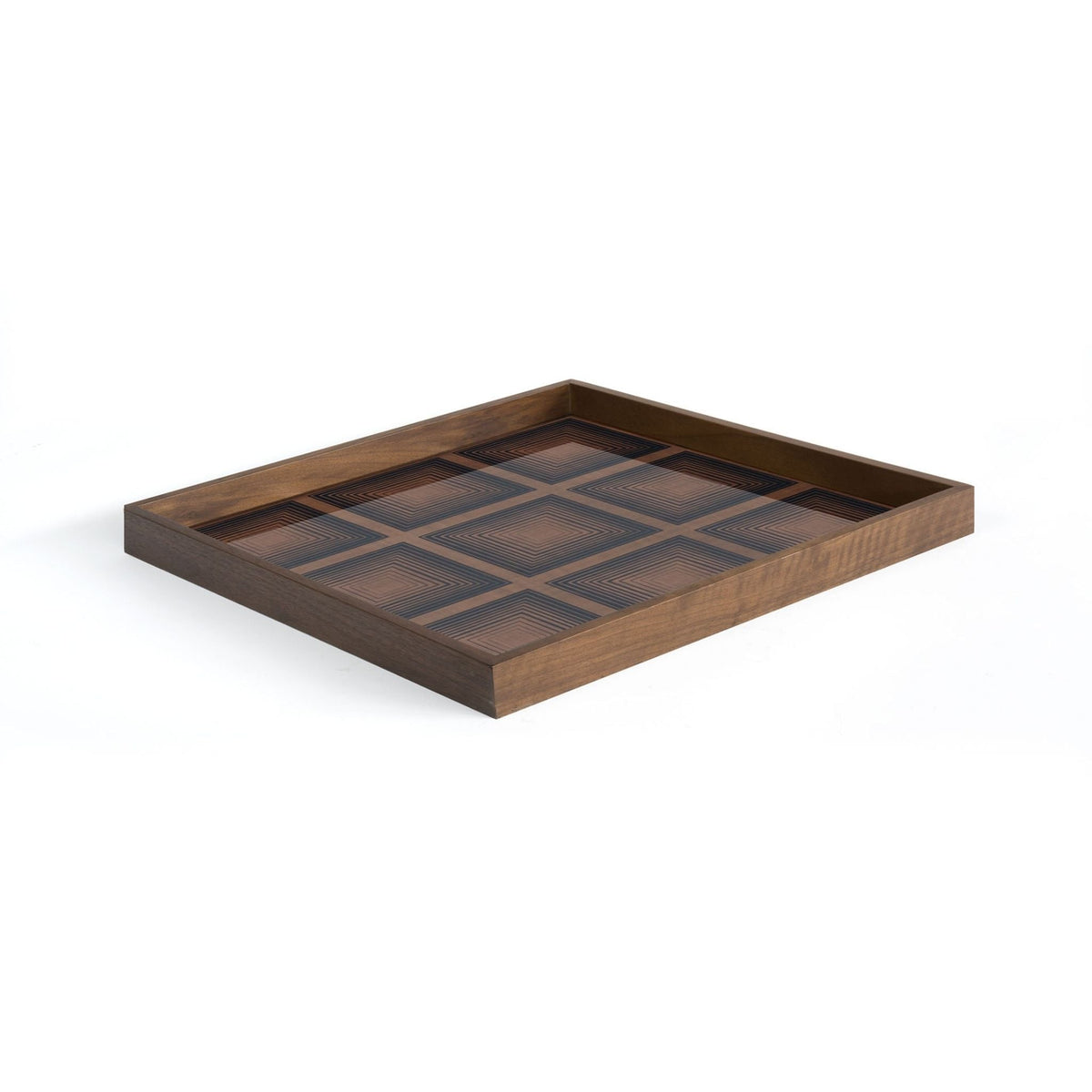 Squares Glass Tray Bronze | Sage Interiors
