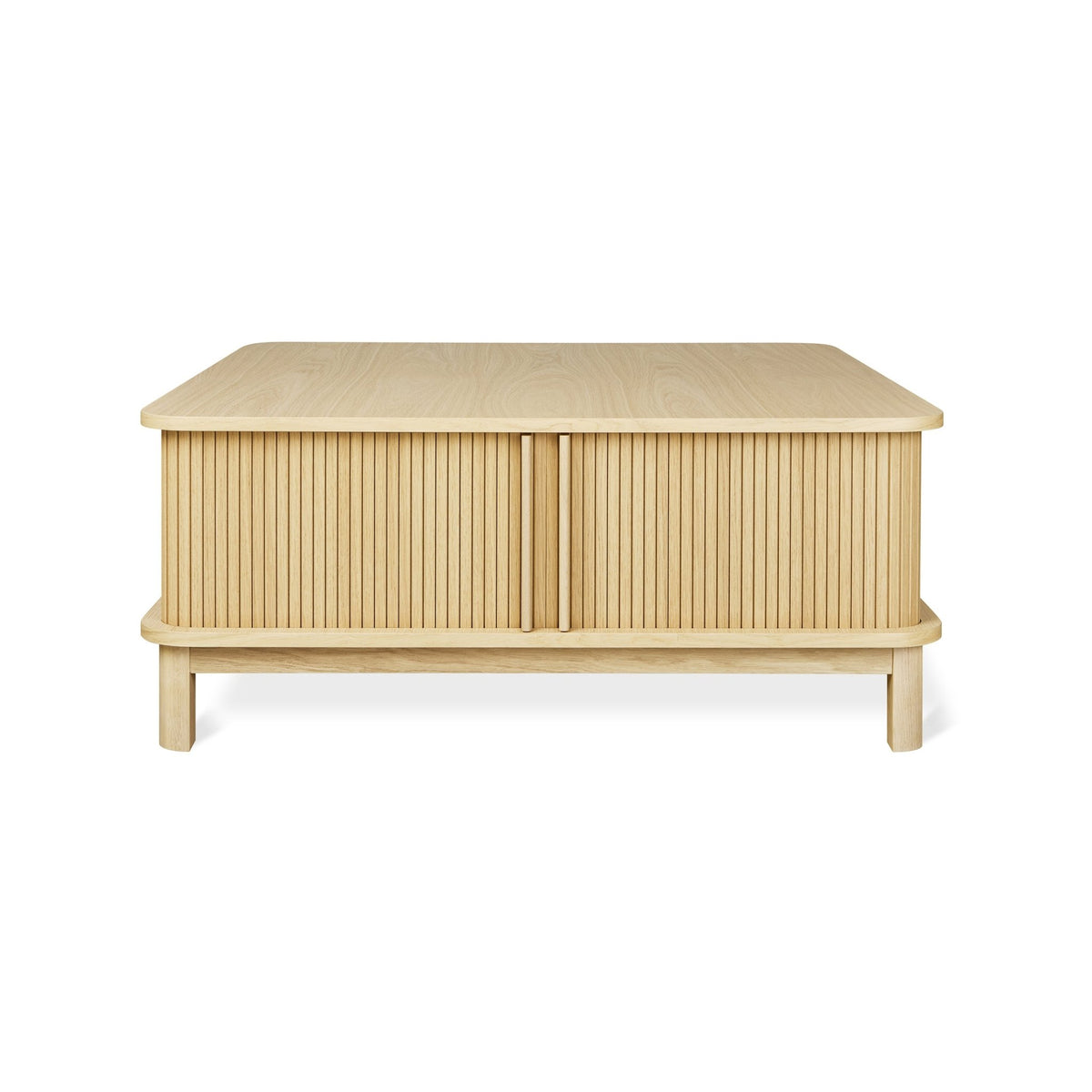 Ledger Coffee Table – FSC®-Certified Tambour Storage with Elegant ...